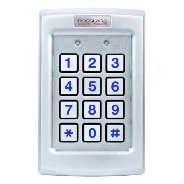 Rosslare Standalone 3×4 PIN Keypad 3A Form C Relay Backlit, Vandal ...